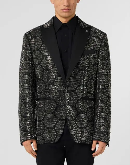 Philipp Plein Lord Fit Blazer Bling Monogram