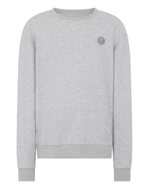 PLEIN SPORT Fleece Round Neck Sweatshirt 3d Tiger - Grey