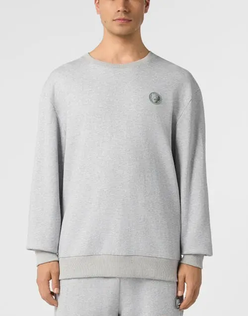 PLEIN SPORT 3d Tiger Fleece Round Neck Sweatshirt - Grey