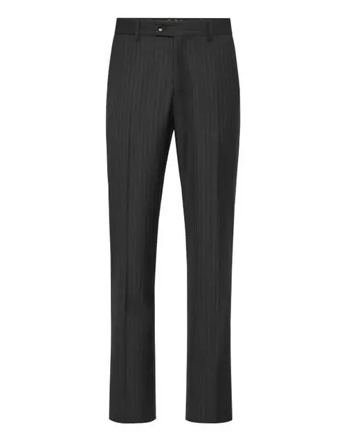 BILLIONAIRE Gessato Classic Trousers Joy Fit - Black