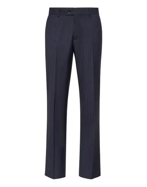 BILLIONAIRE Gessato Classic Trousers Joy Fit - Navy