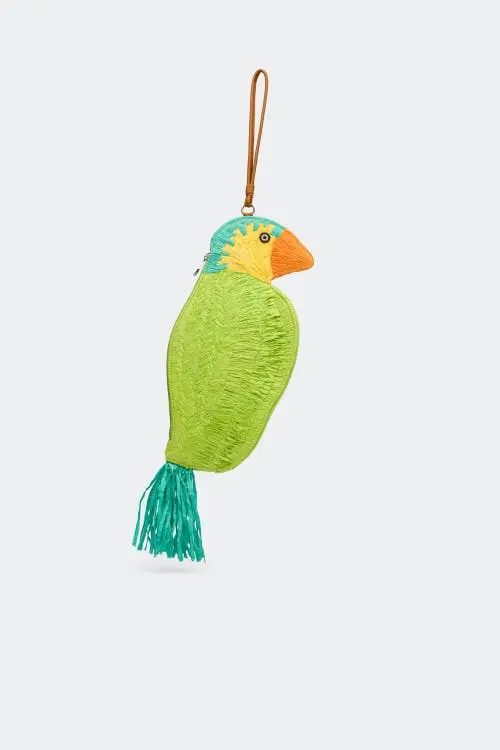 SIMONMILLER Tropical Bird Wristlet - Blue Multi
