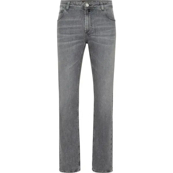 BILLIONAIRE 5 Pockets Super Straight Cut Jeans - Grey