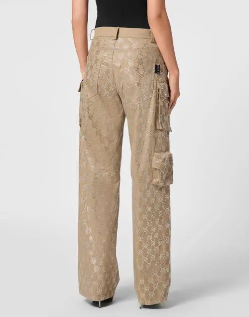 Philipp Plein Long Trousers Cargo Fit Monogram