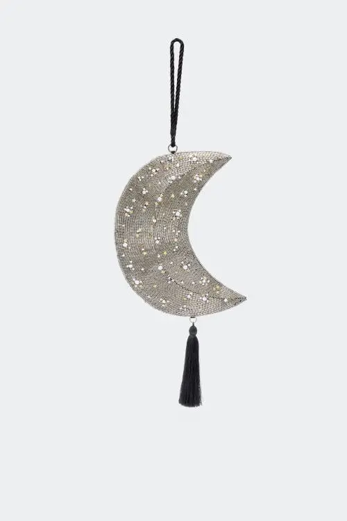 SIMONMILLER Beaded Crescent Wristlet - Black/silver