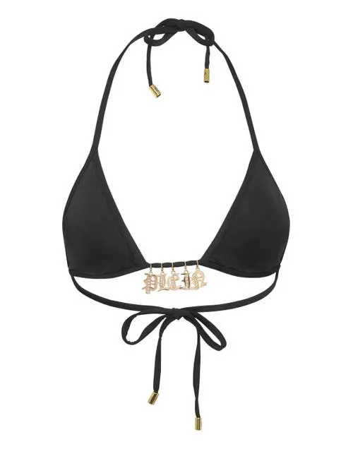 Philipp Plein Swimwear Top Triangle Bra Charms