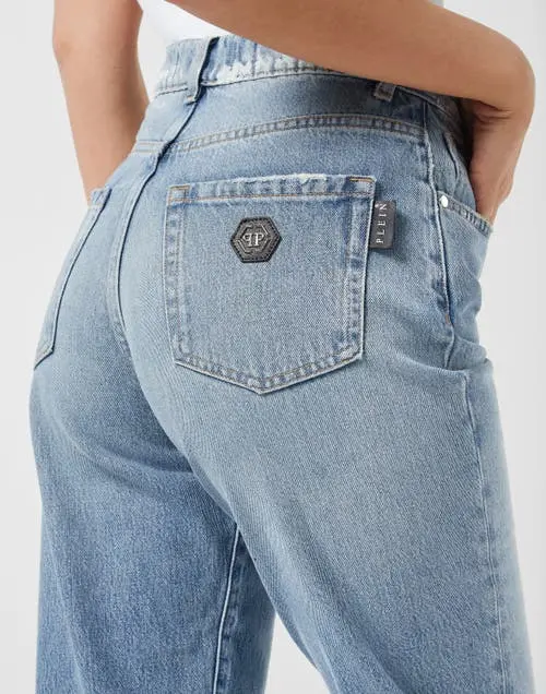 Philipp Plein Mom Fit Jeans Hexagon