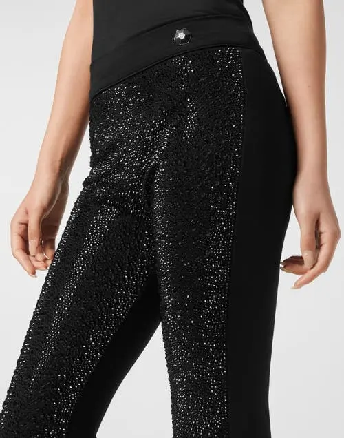 Philipp Plein Leggings Mix Strass