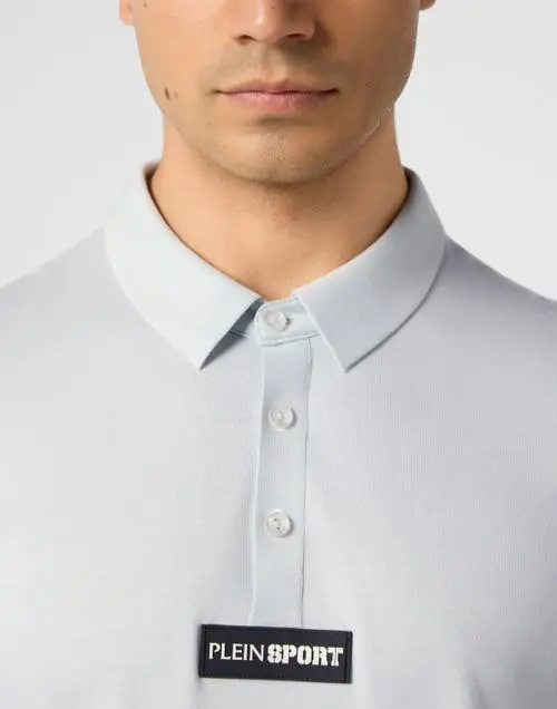 PLEIN SPORT Pique Polo T-shirt Scratch