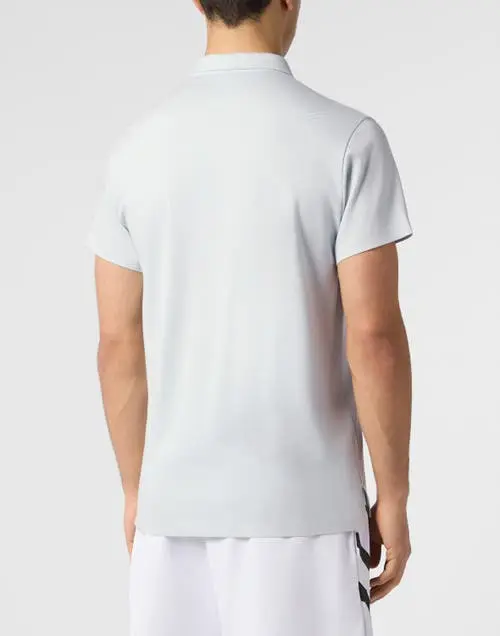 PLEIN SPORT Pique Polo T-shirt Scratch