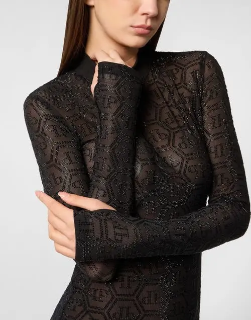 Philipp Plein Short Dress Monogram