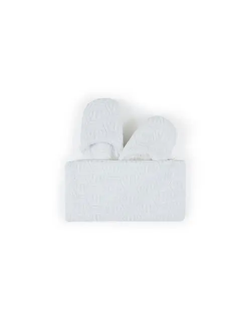 Philipp Plein Puffy Slippers Hexagon - White