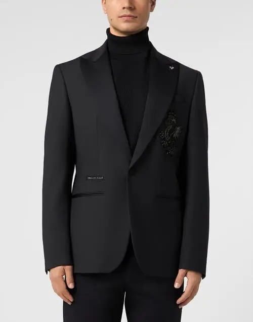 Philipp Plein Blazer Dragon Patch