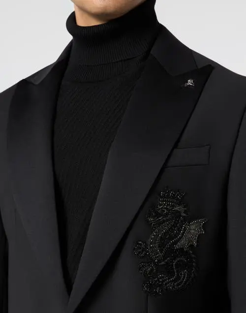 Philipp Plein Blazer Dragon Patch