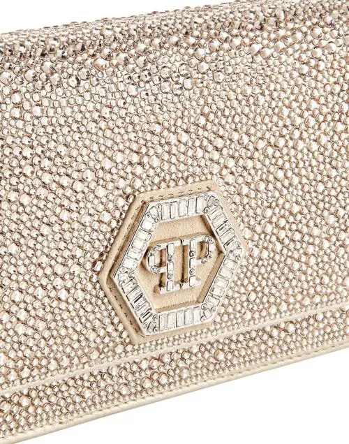 Philipp Plein Hexagon Bag Mix Strass