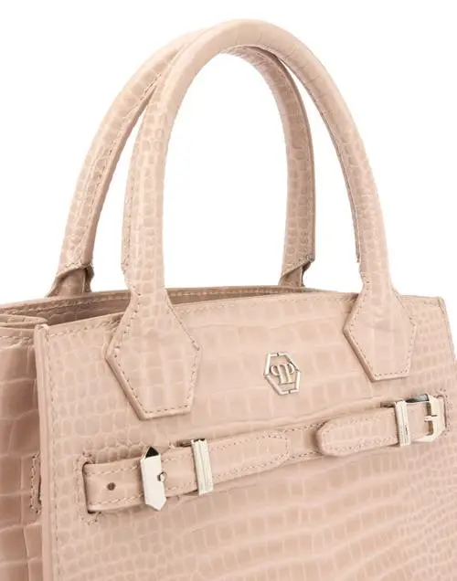 Philipp Plein Crocodile-effect Leather Shopper Bag - Beige