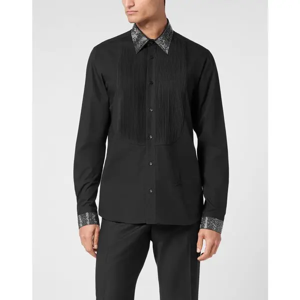 Philipp Plein Shirt Smoking Cut