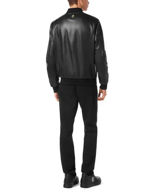 BILLIONAIRE Basic Leather Bomber