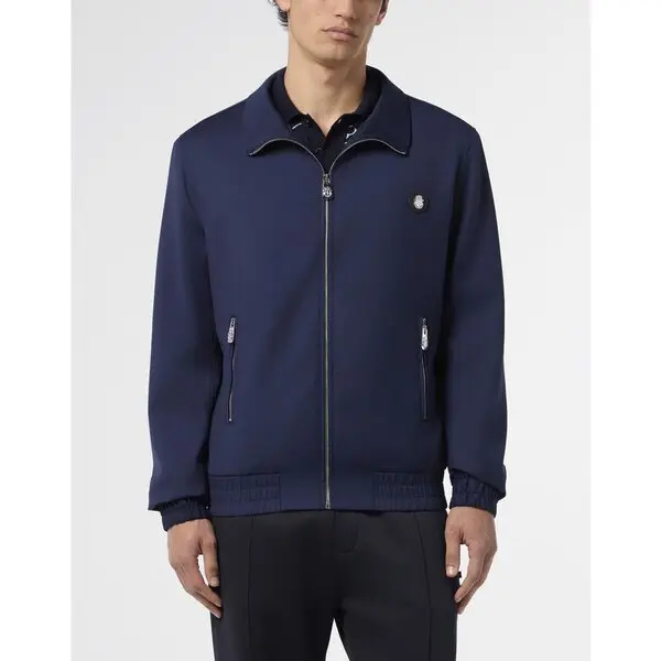 BILLIONAIRE Wool Tracksuit Jacket - Navy