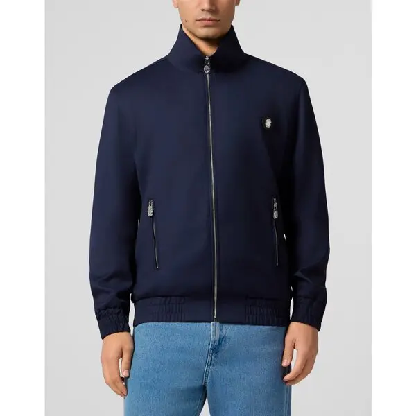 BILLIONAIRE Wool Tracksuit Jacket - Navy
