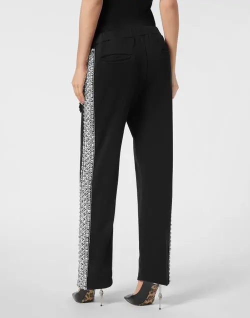 Philipp Plein Jersey Jogging Pants Crystal