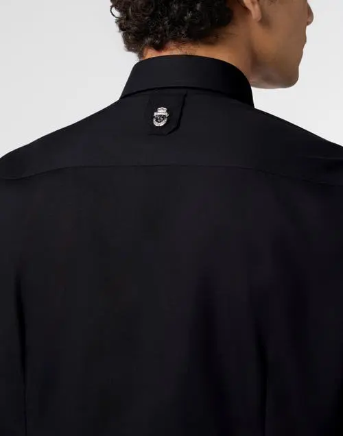 BILLIONAIRE Gold Cut Tuxedo Shirt