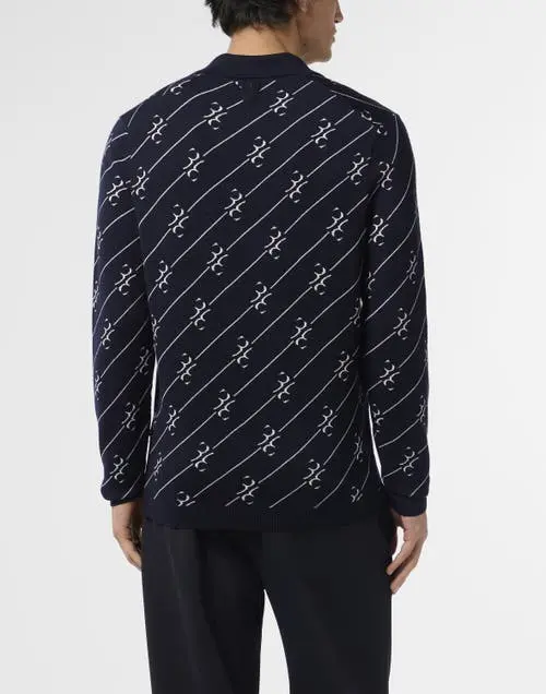 BILLIONAIRE Polo Longsleeve All-over Bb
