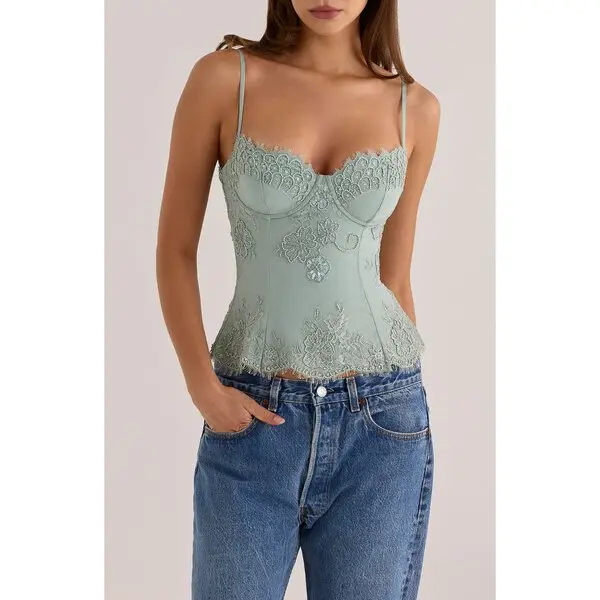 House Of Cb Soraya Embellished Georgette Top
