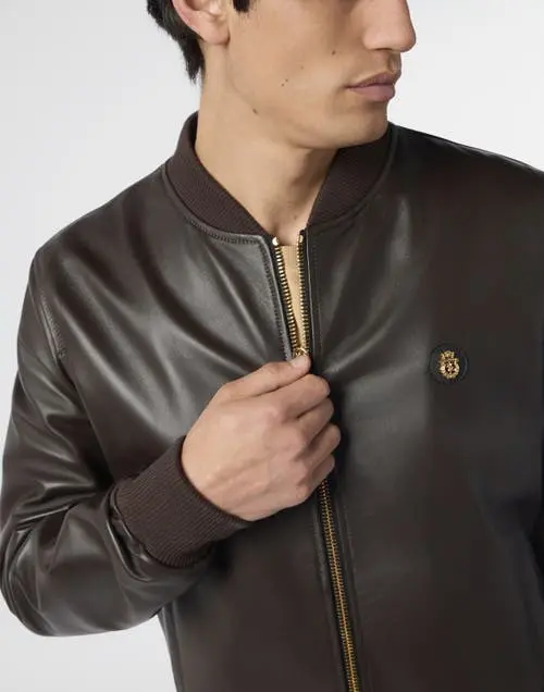 BILLIONAIRE Nappa Leather Bomber Basic