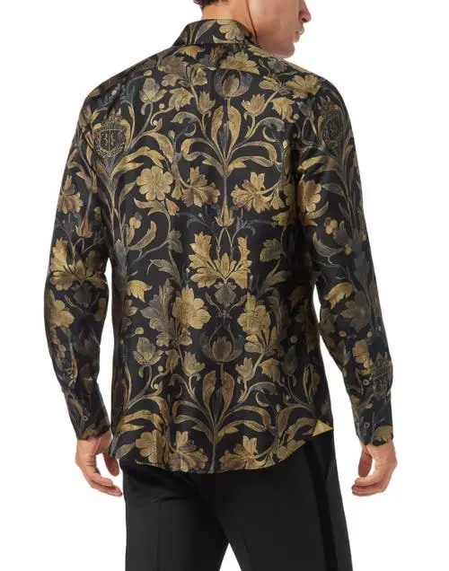 BILLIONAIRE Silk Cut Shirt Baroque - Gold