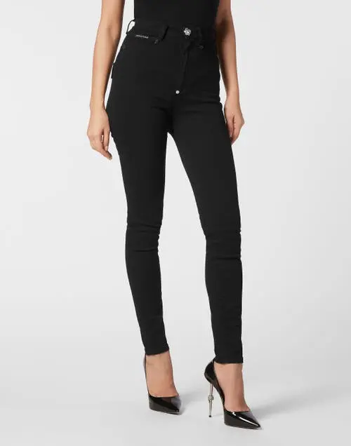 Philipp Plein Super High Waist Jegging Skull - Summernight