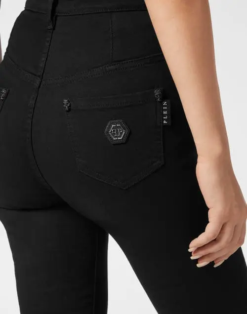 Philipp Plein Super High Waist Jegging Skull