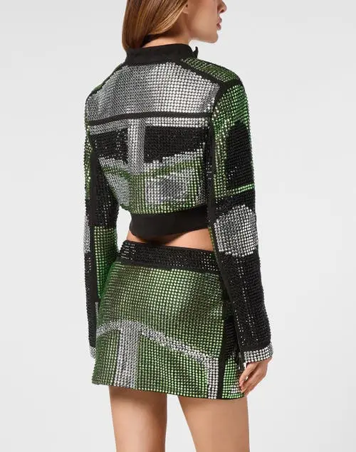 Philipp Plein Leather Biker