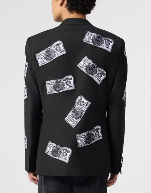 Philipp Plein Blazer Plein Dollars Strass