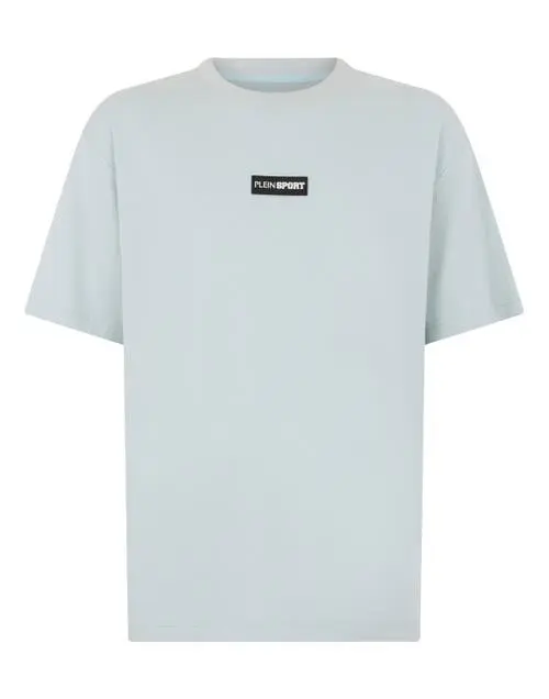 PLEIN SPORT Slub Cotton T-shirt Scratch