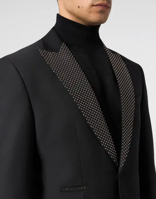 Philipp Plein Blazer With Lapel Studs
