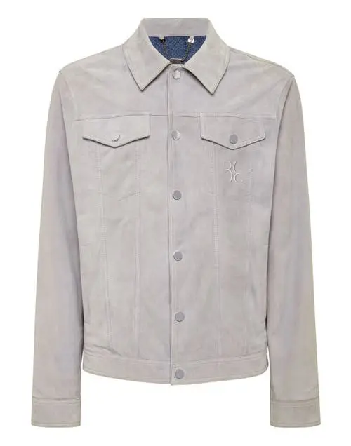 BILLIONAIRE Jacket Suede - Lightblue