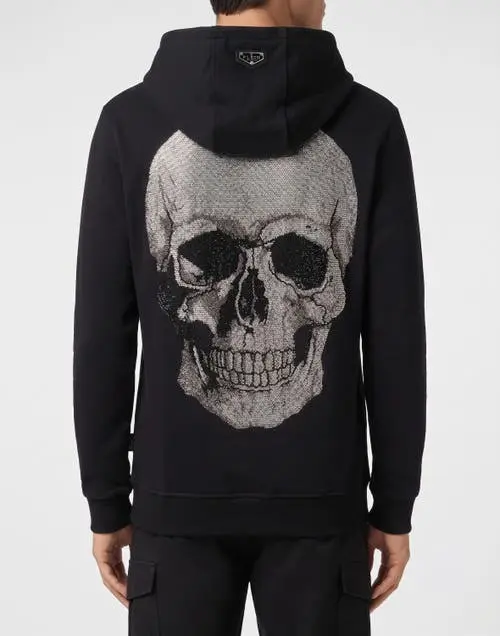 Philipp Plein Hoodie Zip Skull Stones
