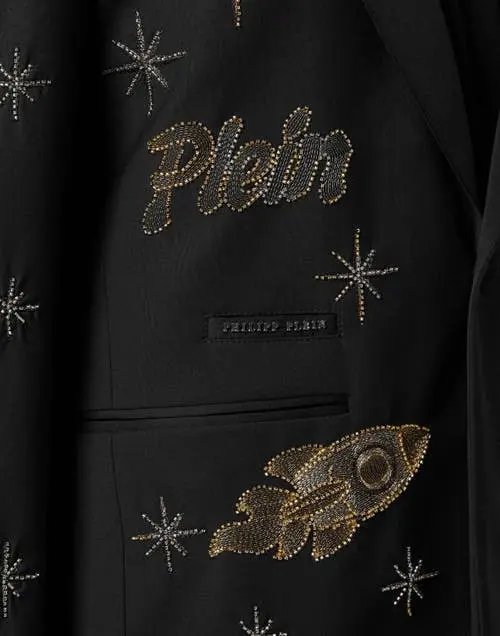 Philipp Plein Blazer Patches Zodiac