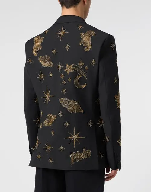 Philipp Plein Blazer Patches Zodiac