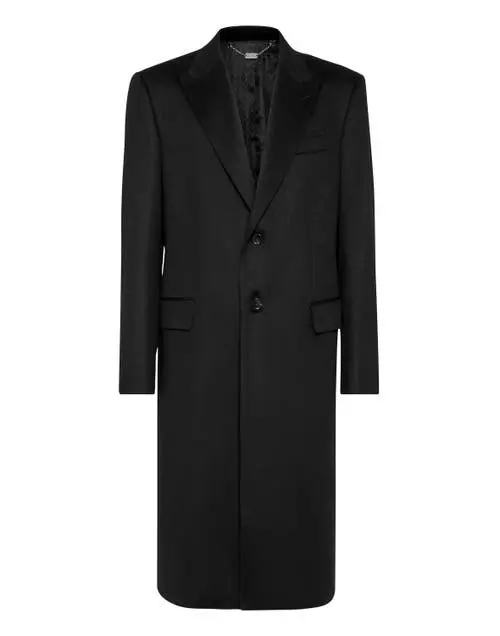 BILLIONAIRE Cashmere Regular Fit Coat - Black