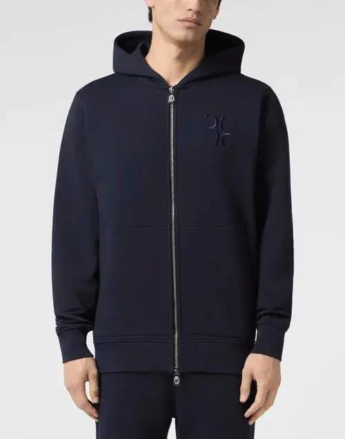 BILLIONAIRE Zip Hoodie Baroque - Navy
