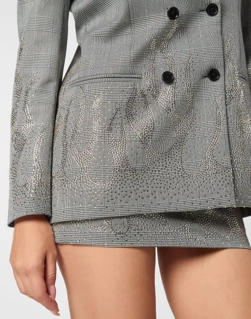 Philipp Plein Wool Gold Fit Blazer Ls Flame