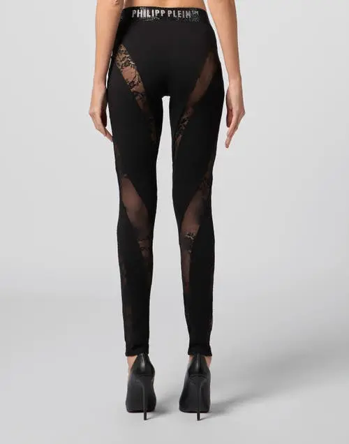 Philipp Plein Multicutting Leggings Lace