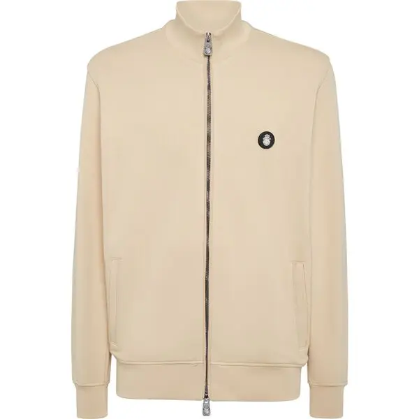 BILLIONAIRE Full-zip Tracksuit Jacket - Beige