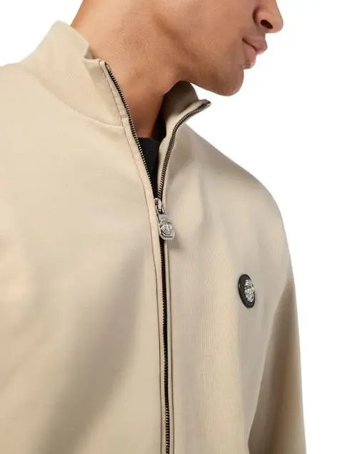 BILLIONAIRE Full-zip Tracksuit Jacket - Beige