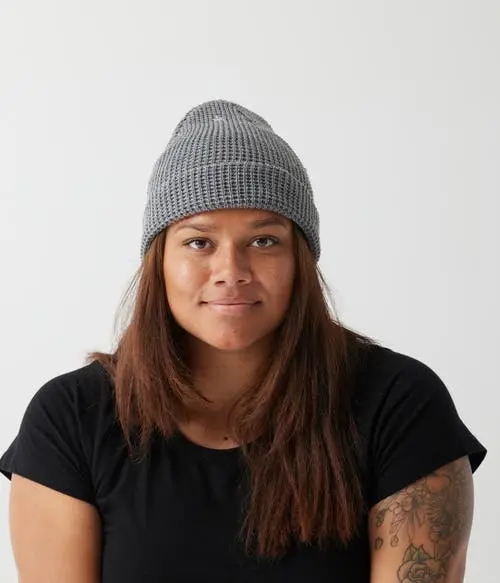 KNOWN SUPPLY Waffle Knit Beanie - Grey