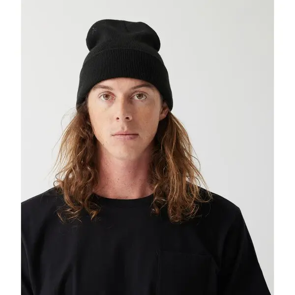 KNOWN SUPPLY Tall Cuff Beanie - Black