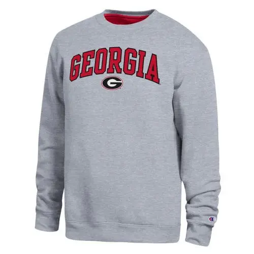 Champion Georgia Bulldogs Arch Sweatshirt - Heather Gray
