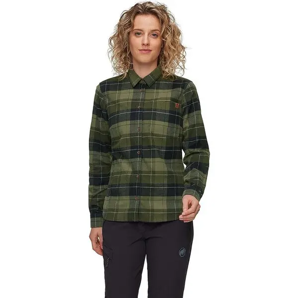 MAMMUT Trovat Long-sleeve Shirt - Marsh/black